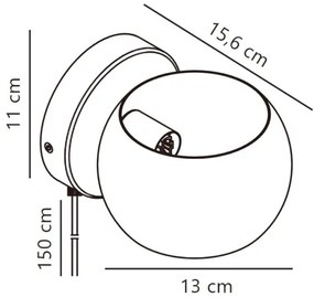 Nordlux - Nastavitelné nástěnné bodové svítidlo BELIR 1xG9/5W/230V černá