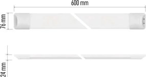 EMOS LED zářivkové svítidlo 60cm 20W ZAB901