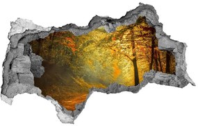 Wallmuralia Nálepka fototapeta 3D výhled Podzim les 95x73 cm