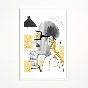 Milan Starý | Chovatel Rám: Černý, Velikost: 100 x 70 cm