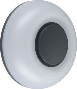 P 94955 LED venkovní nástěnné svítidlo Aureva IP65 kruhové 220mm 2200 - 4000K 20,5W 230V antracit/bílá polykarbonát - PAULMANN