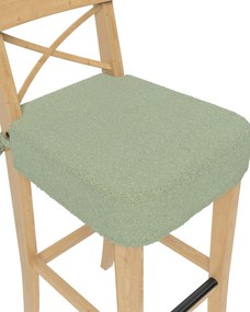 Sedák na židli IKEA Ingolf - barová barva zelená látka pletený vzor