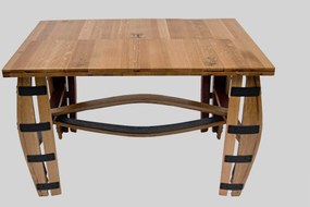 Nábytek ze sudu Jídelní stůl ze sudu dřevo: dub 120x80x76 cm