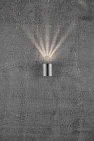 NOR 49701034 Venkovní nástěnné svítidlo Canto 2 2x6W LED nerez ocel čirá - NORDLUX