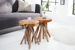 Boční stolek Root 45cm teak / 37629