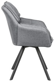 Designová židle Joe, šedá