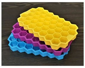 MB-14202 DR Šestihranná silikonová forma na led - Včelí plast | BIANO