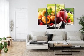 Vícedílný obraz Čerstvé Letní Ovoce Nedostatek Nedostatek Přírodní plátno 200x150