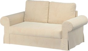 Potah na pohovku IKEA Backabro 2-místná, rozkládací barva ekr látka lesklé, sametová