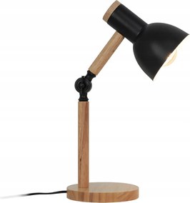 Stolní lampa Balbo T22004B-BL Zumaline nastavitelná dřevěná černá