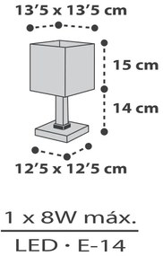 Dalber 63371 - Dětská lampička LITTLE PIXEL 1xE14/8W/230V