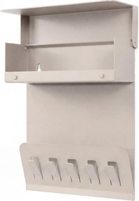 Taupe ocelový nástěnný věšák 29 cm Keeper – Spinder Design