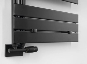 Aqualine Mythos otopné těleso rovné boční připojení 500 x 1130 mm černá mat LLM511B