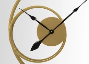 Mauro Ferretti Zlaté zrcadlové nástěnné hodiny Galimi 90x5,5 cm