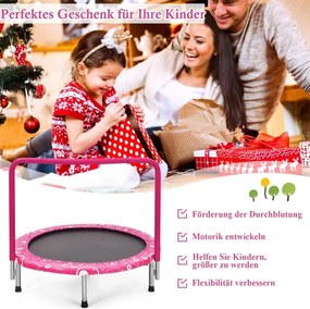 Costway Φ92 cm dětská trampolína mini trampolína s rukojetí skládací trampolína