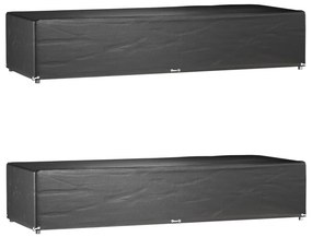 Plachty na zahradní lehátko 2 ks 12 oček 205 x 75 x 40 cm PE 3155393