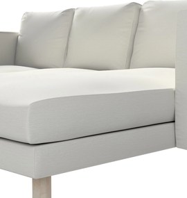 Potah na pohovku IKEA Norsborg 3-místná se šezlongem barva šedá látka lesklé, pletený vzor, sametová
