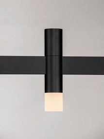 Matně černé hliníkové LED stmívatelné závěsné svítidlo se stínidlem z akrylového skla Poetic – Nova Luce