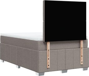 Box spring postel s matrací taupe 120x190 cm textil 3291625