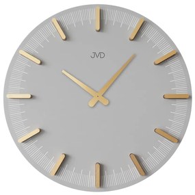 JVD Designové minimalistické šedé hodiny JVD HC401.2