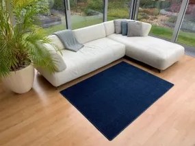 Vopi Kusový koberec Eton Lux tmavě modrý Eton Lux kytka 120 cm