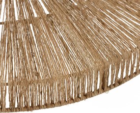 Visící lampa nad jídelní stůl BELLAMY, jutové stínítko, Ø 58 cm