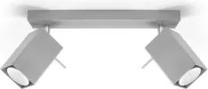 Bodové svítidlo SOLLUX Merida 2 GU10 2x40W bez zdroje SL.0456 šedá
