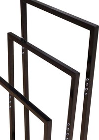 Tutumi Tutumi, 3-ramenný kovový stojan na ručníky 600x260x1000 mm 391840, černá matná, HOM-01003