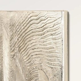 Ručně malovaný obraz 88x118 cm Metallic Silver – Malerifabrikken