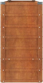 Zahradní vyvýšený záhon rezavý 160 x 40 x 77 cm cortenová ocel 151953