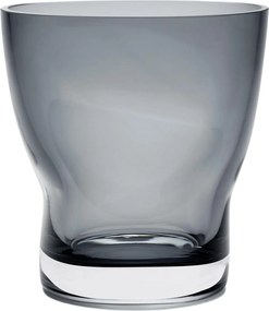 „Pokrčená“ váza Squeeze 18 cm šedomodrá