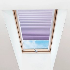 Roleta Plisé na střešní okna, Průsvitná, Světle fialová, P 015 , 20 x 90 cm