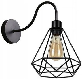 Toolight - Nástěnná lampa Reno 1xE27 180986C, černá, OSW-00014
