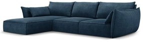 Tmavě modrá rohová pohovka (levý roh) Vanda – Mazzini Sofas