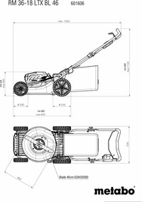 METABO RM 36-18 LTX BL 46 2x18V 601606650