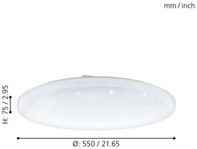 Eglo 98448 - LED Stropní svítidlo FRANIA LED/49,5W/230V