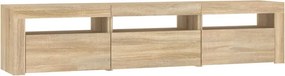 TV skříňka s LED osvětlením dub sonoma 180x35x40 cm 3152756