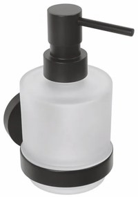 Sapho Sapho, X-ROUND BLACK dávkovač mýdla 200ml, mléčné sklo, černý mat, XR103B