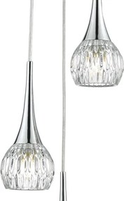 Där Lighting LYA0350 - Lustr na lanku LYALL 3xG9/40W/230V lesklý chrom