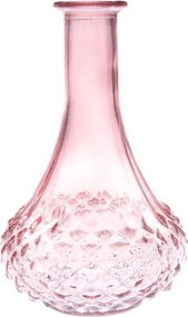 Růžová skleněná váza (výška 21 cm) – Dakls