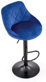 HALMAR H101 barová židle tmavě modrá