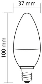 LED žárovka E14 McLED 2,7W (25W) teplá bílá (2700K) svíčka ML-323.029.87.0