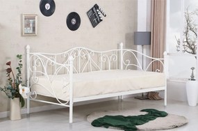 HALMAR Kovová postel Sumatra 90x200 jednolůžko bílé
