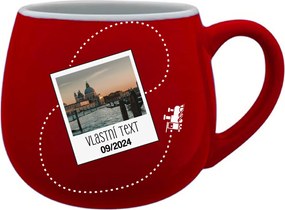 Personalizovaný keramický buclatý hrneček s fotkou a cestovatelským motivem