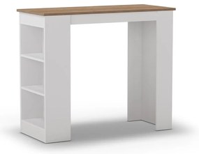 Barový stůl s deskou v dubovém dekoru 52x120 cm Peru – Marckeric