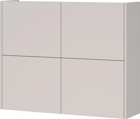 Krémová matná závěsná skříňka 97x79x27 cm Binetto – Germania