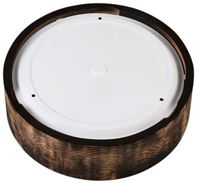Koupelnové stropní svítidlo OAK SMOKY 2xE27/15W/230V IP54 pr. 27,5 cm dub/hnědá