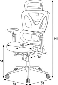 Autronic Kancelářská židle KA-B2361 Barva potahu: Černá