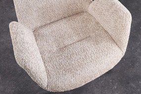 Designová otočná židle Yanisin béžová