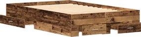Rám postele Staré dřevo 120 x 200 cm Kompozitní dřevo 3333969